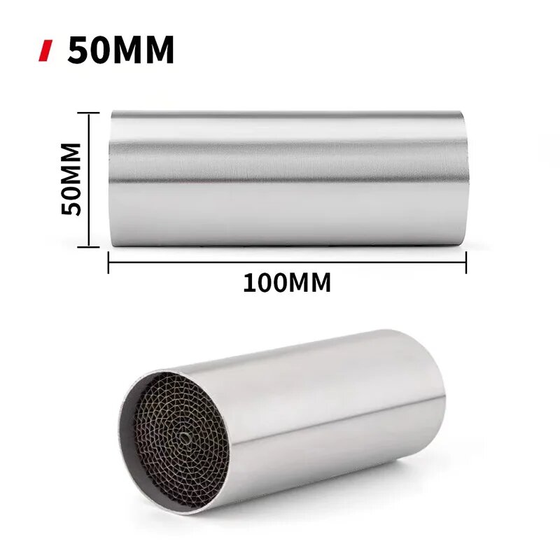 Глушитель выхлопных газов 35/42/45/48/50/53 мм 50x100