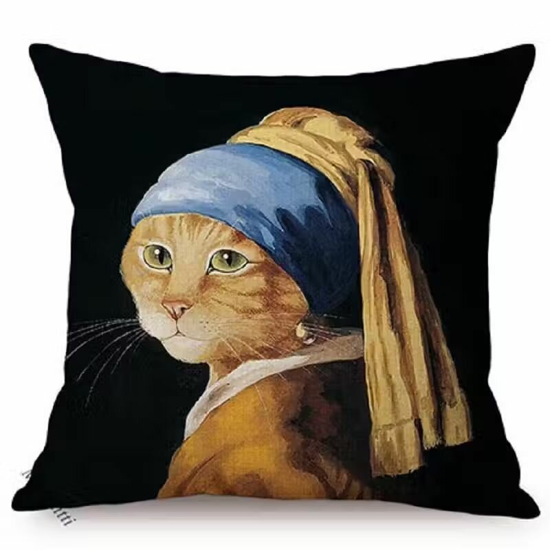 Чехол для подушки Мадонна Киса 40х40 велюр