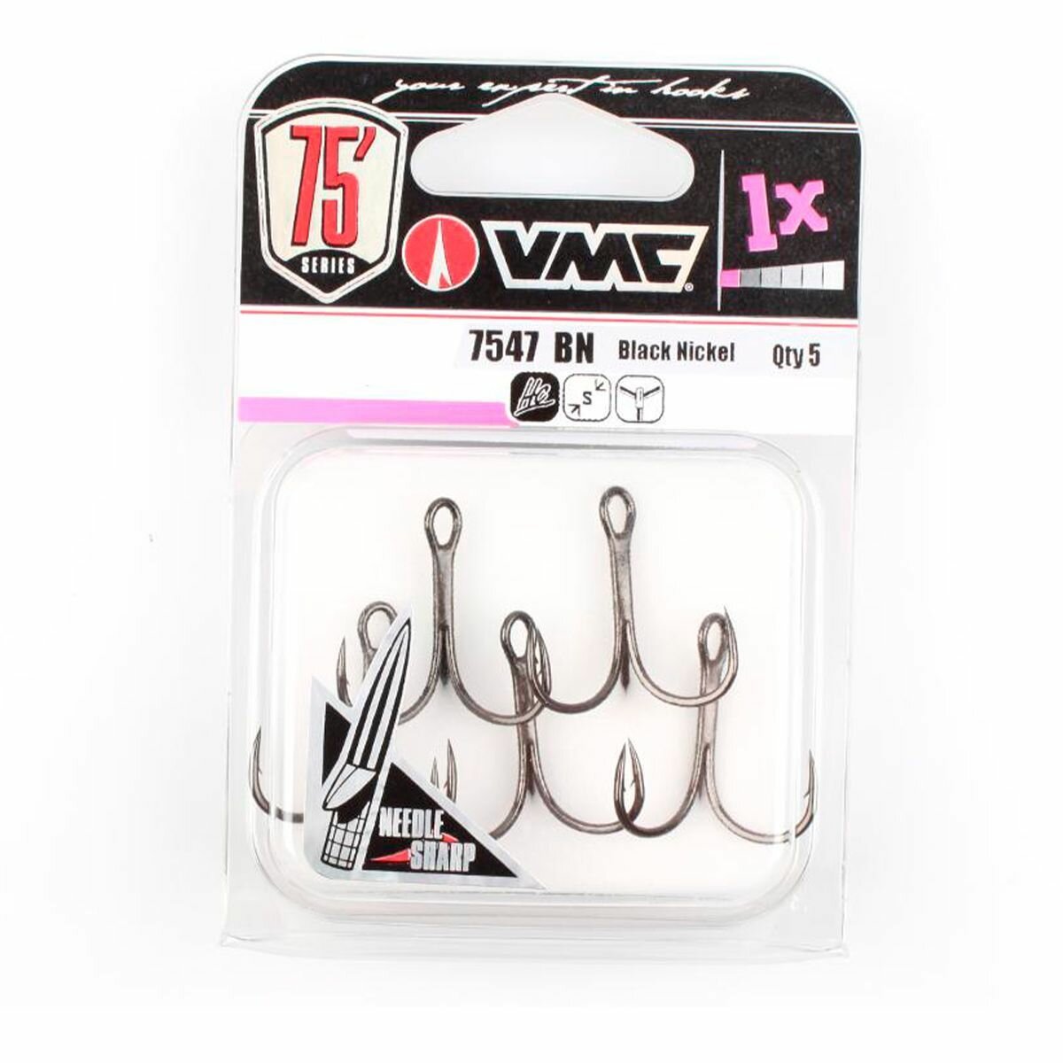 Крючки рыболовные тройные VMC 7547 BN № 10 (5шт) 7547BN-10-E