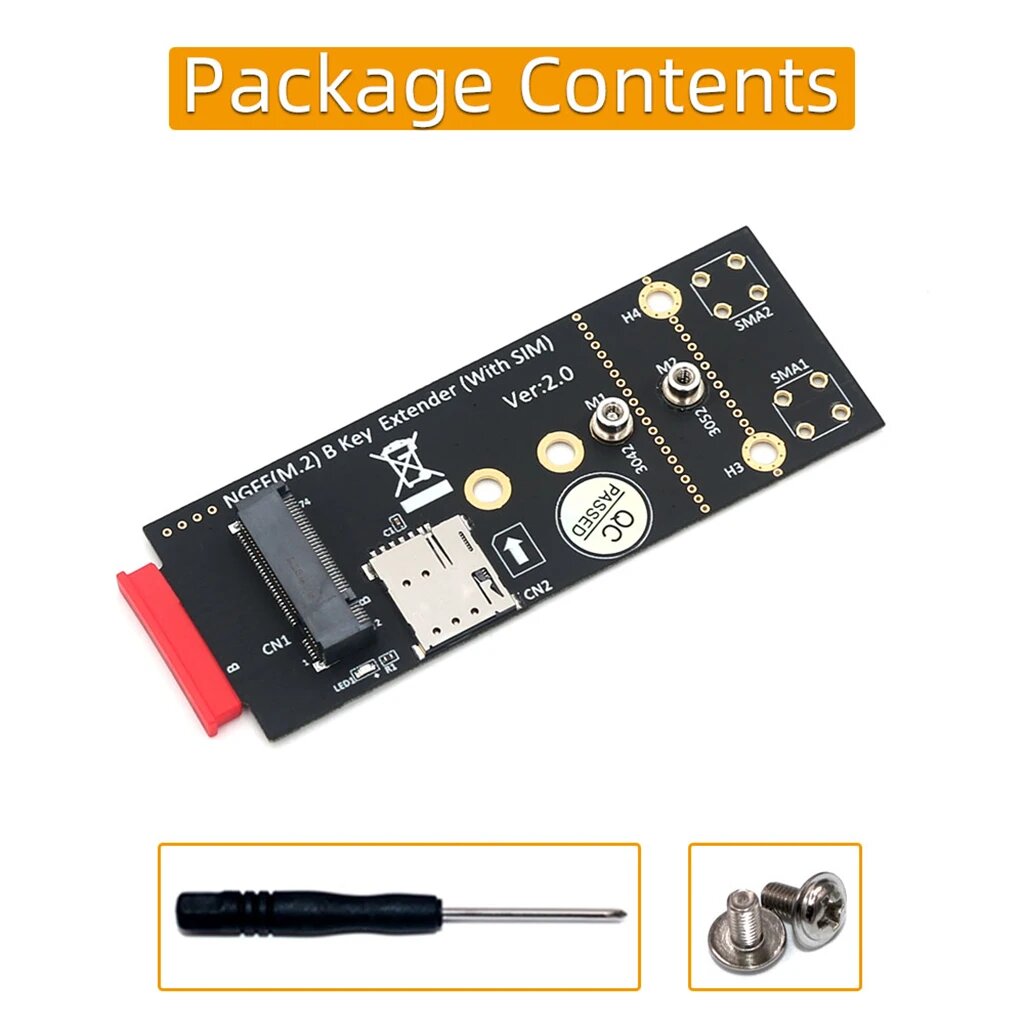 ADT-Link Адаптер M.2 NGFF Key-B к M2 B Key с SIM-картой Adapter