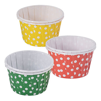 Формы для маффинов и кексов бумажные с бортиком (D-5 см.) 25 шт.