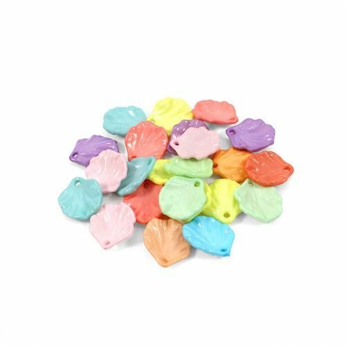 Акриловые бусины "Ракушка"(15х17 мм) 250гр