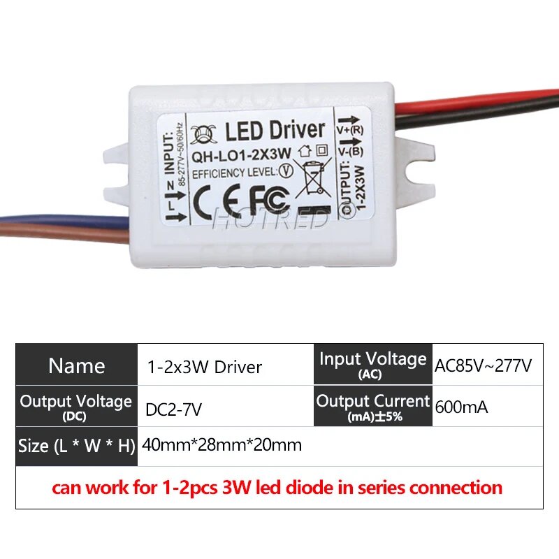 Трансформаторы освещения HotRed 1-2x3w DC2-7V