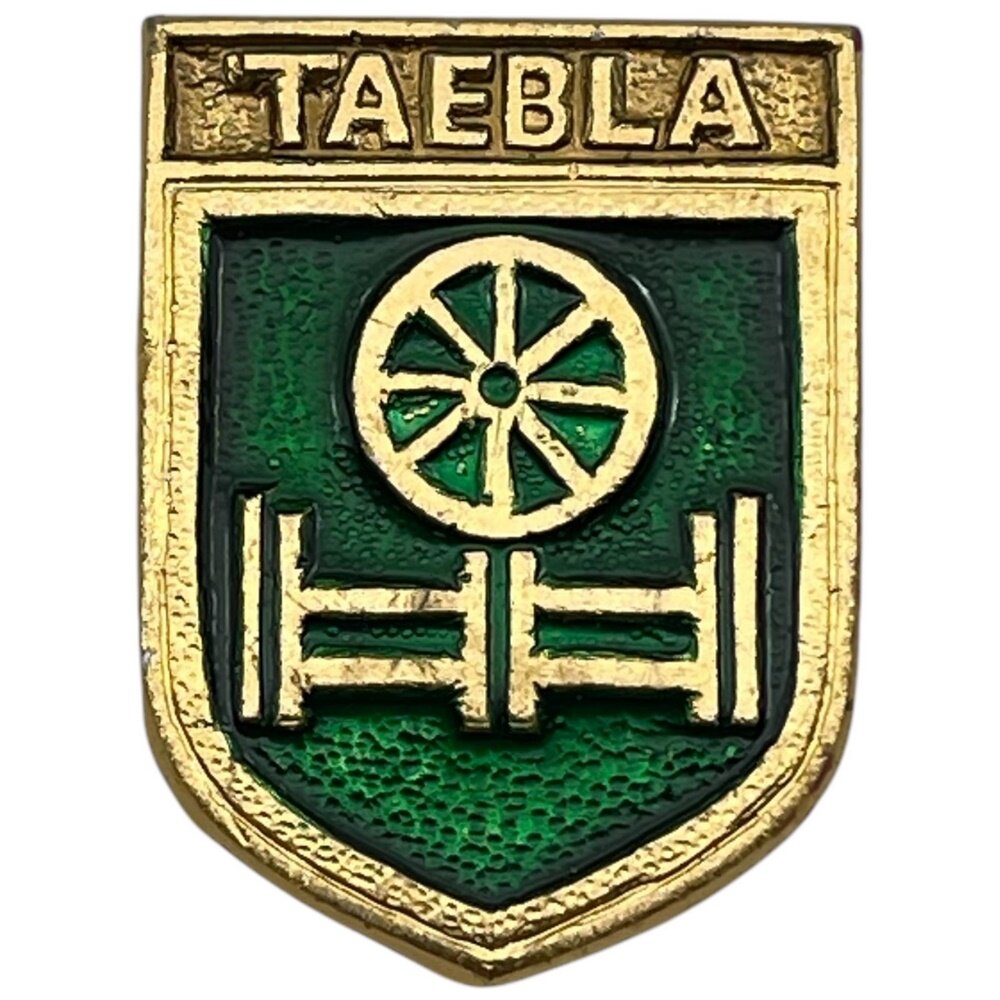 Знак "Taebla. Герб" (Таэбла, Таебла) Молдавия 2001-2010 гг. (КЭМЗ)