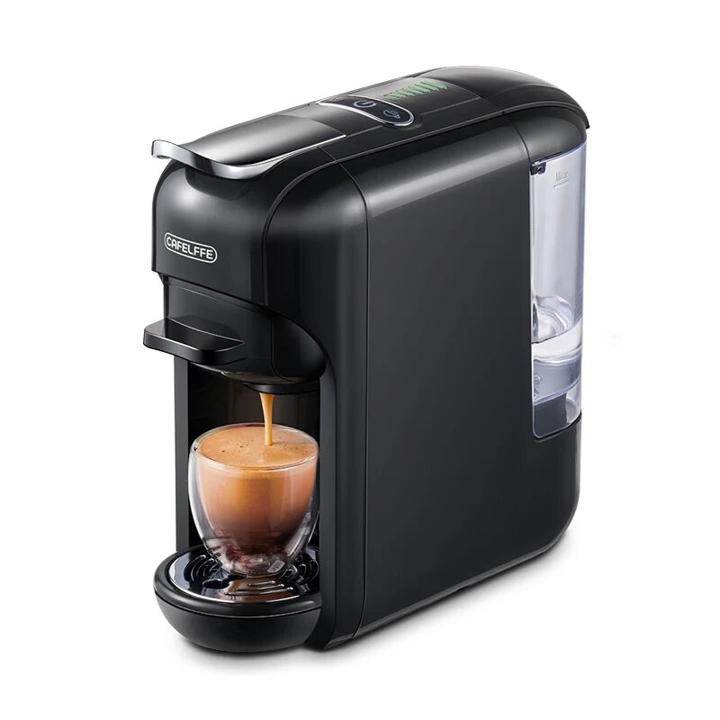 Cafelffe 5-в-1, черная кофемашина для капсул, UK