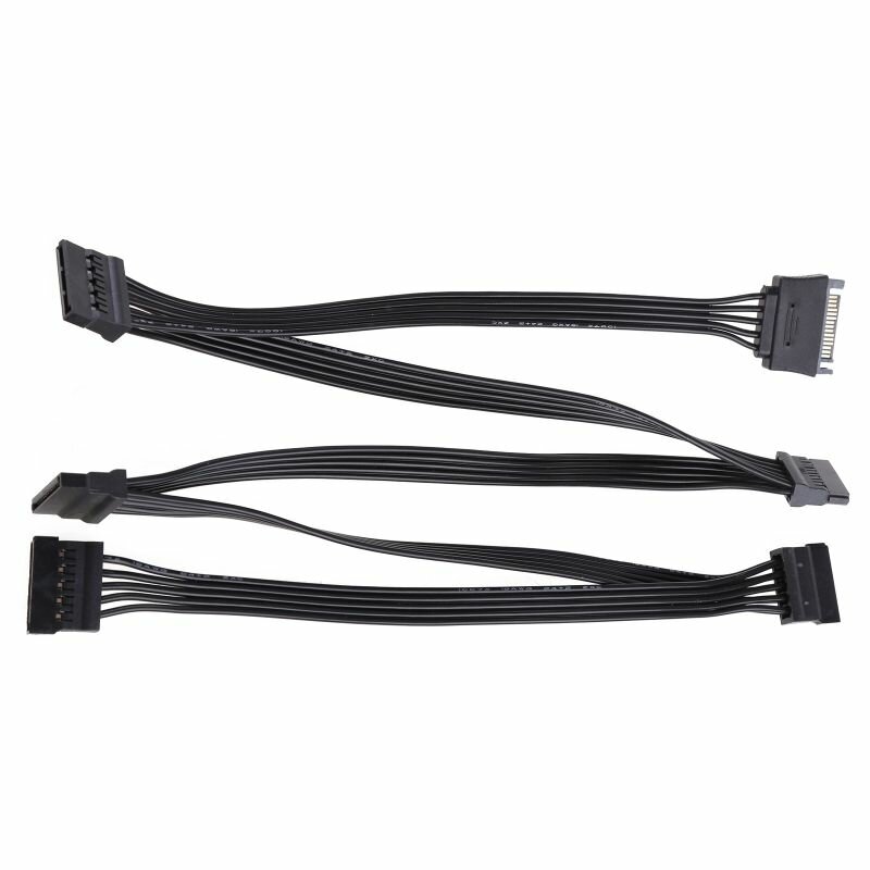 15-контактный кабель-адаптер разветвителя питания Sata с 1 штекером на 5 штекеров жесткого диска