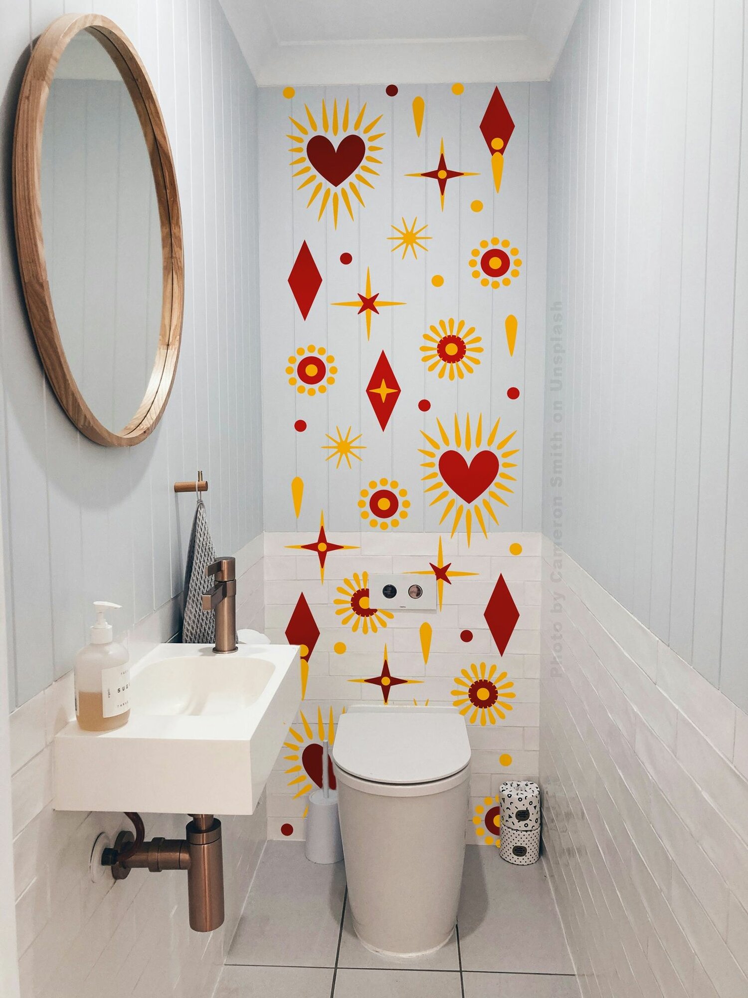 Интерьерная наклейка влагостойкая "Детали", легкосъемная