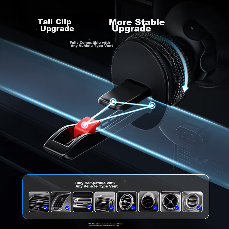Lulian Car Phone Holder, Car Navigation Mount, Air Vent Phone Stand, Car Interior Accessory