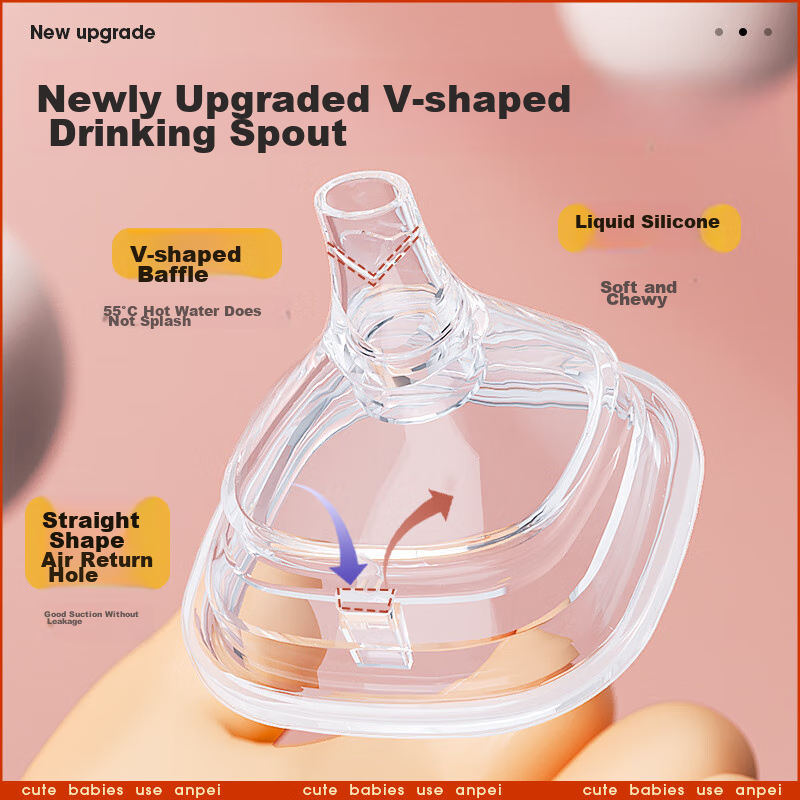 Anfang Square Bottle с соска And Straw, для 9 мес. And Above