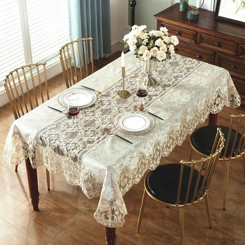 Jamal shop Скатерть Сатин-жаккард 150x220см