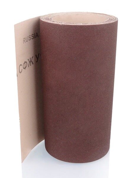 БАЗ 14A16Н20020-12439-79 Бобина шлифовальная 14А 16Н (P80) 200 мм (20 м) ГОСТ 12439-79