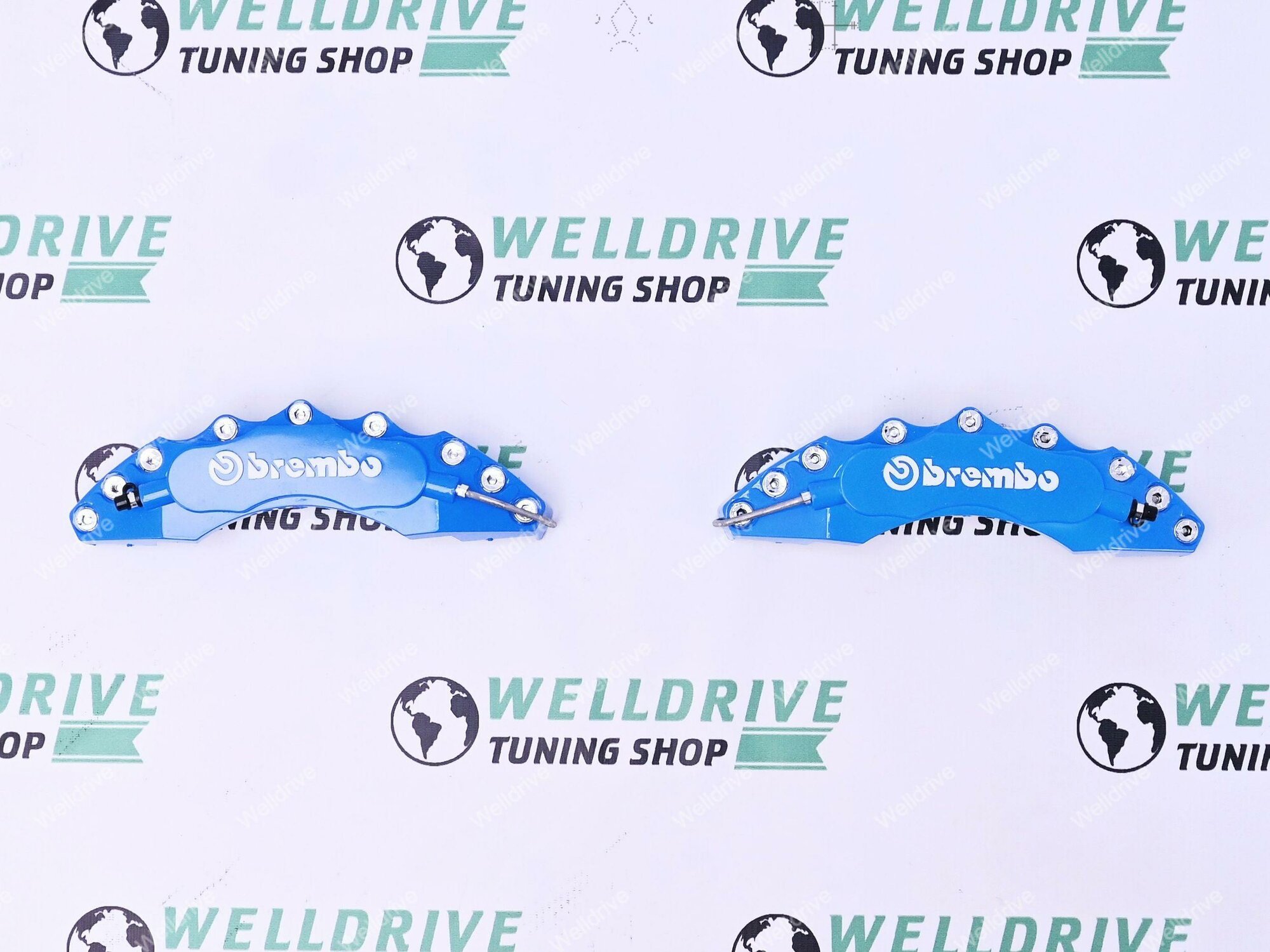 Накладки на суппорта Brembo АБС-пластик 28см синие комплект 2 шт