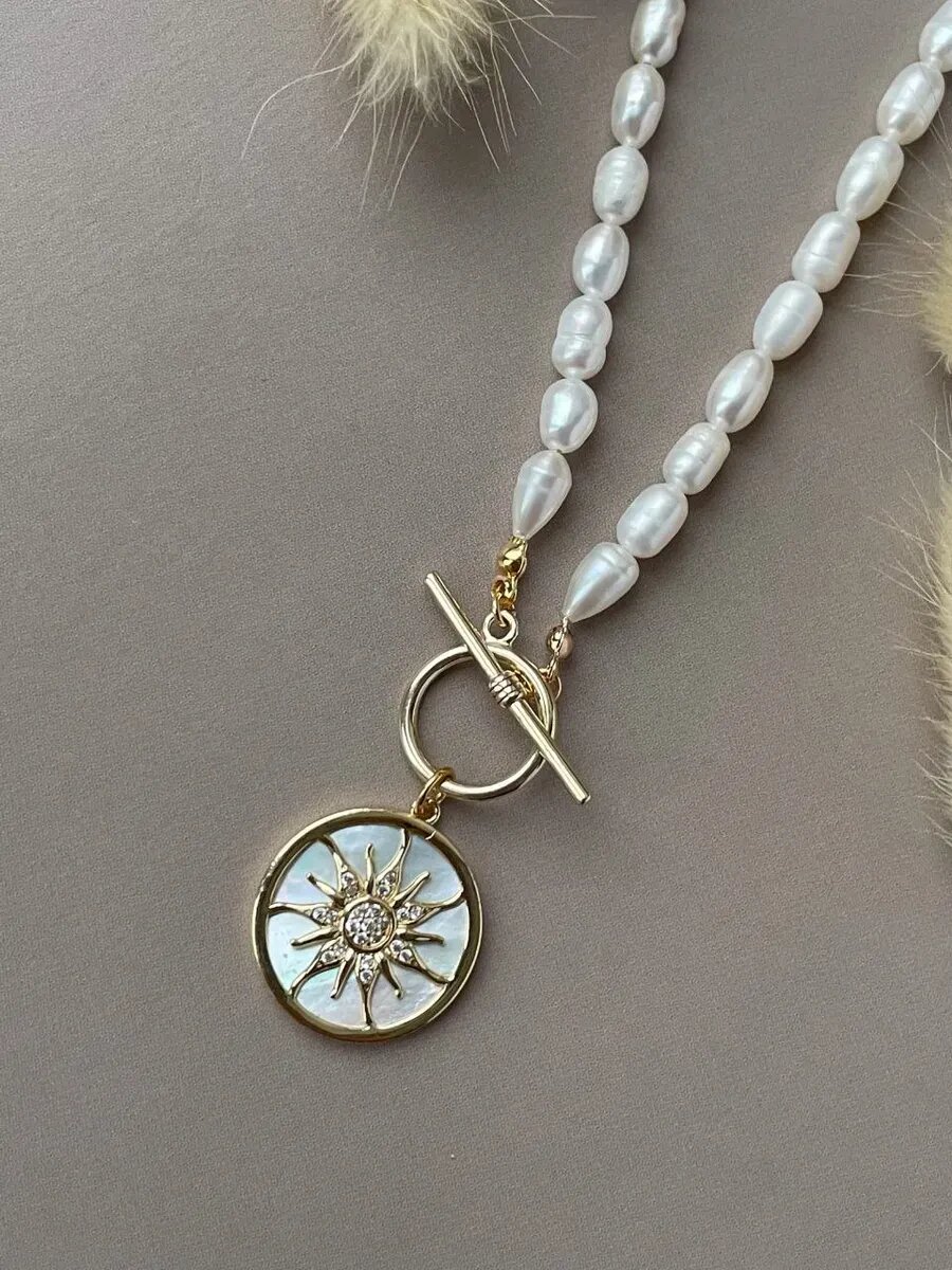 Колье, перламутр