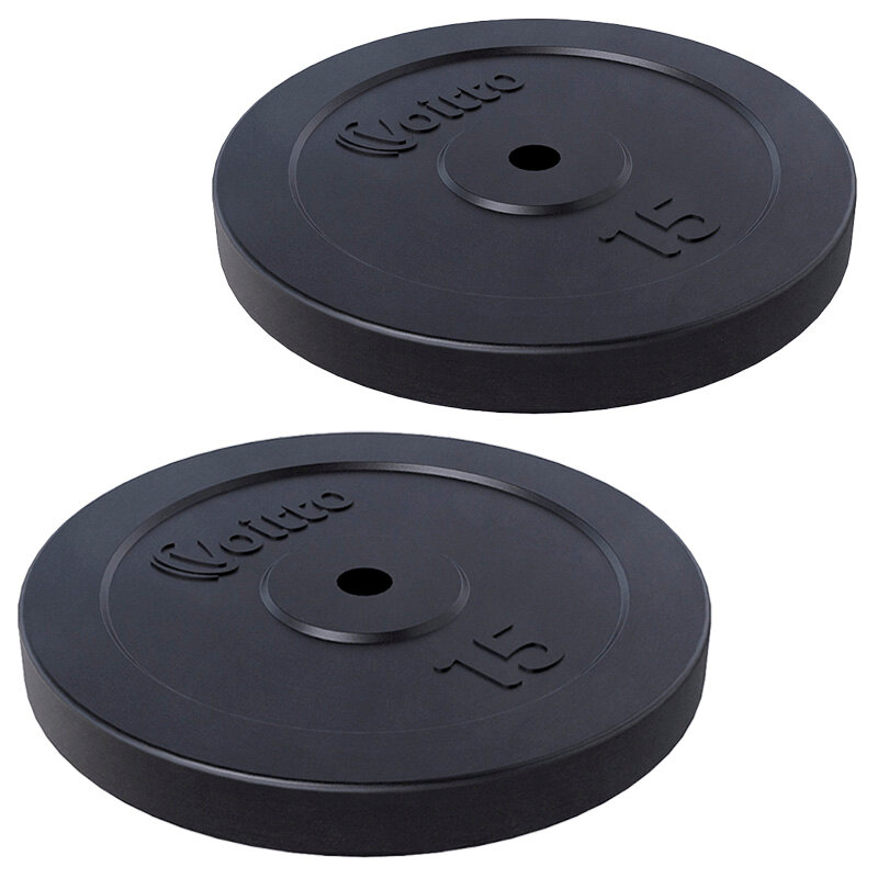Набор дисков обрезиненных Voitto V-306 15 кг (2 шт), d 26
