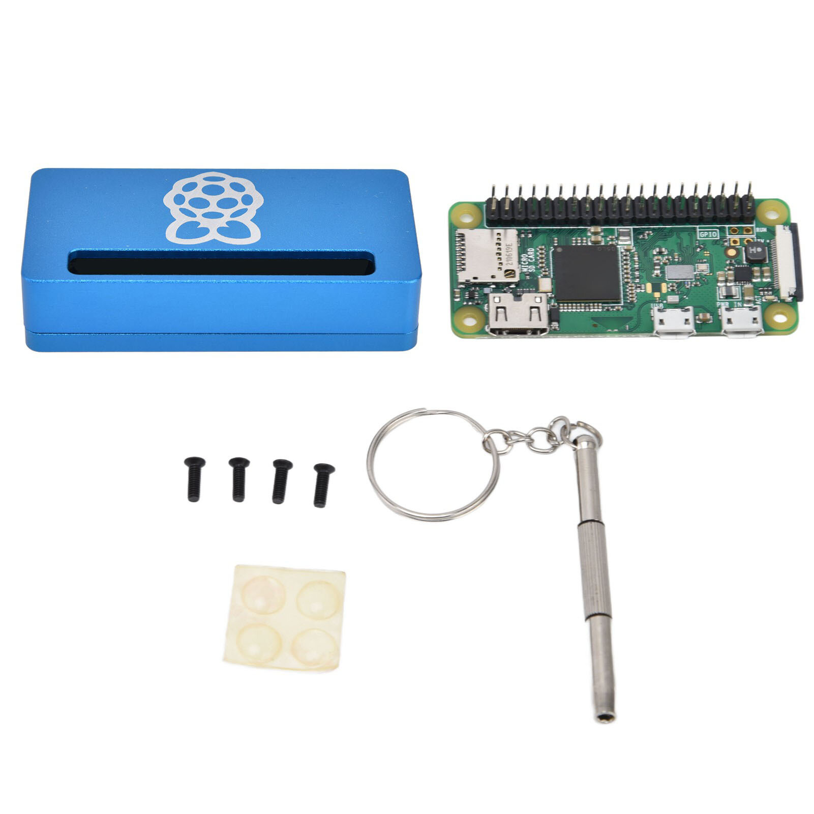 Плата Raspberry Pi Zero WH (Blue) с GPIO и WiFi