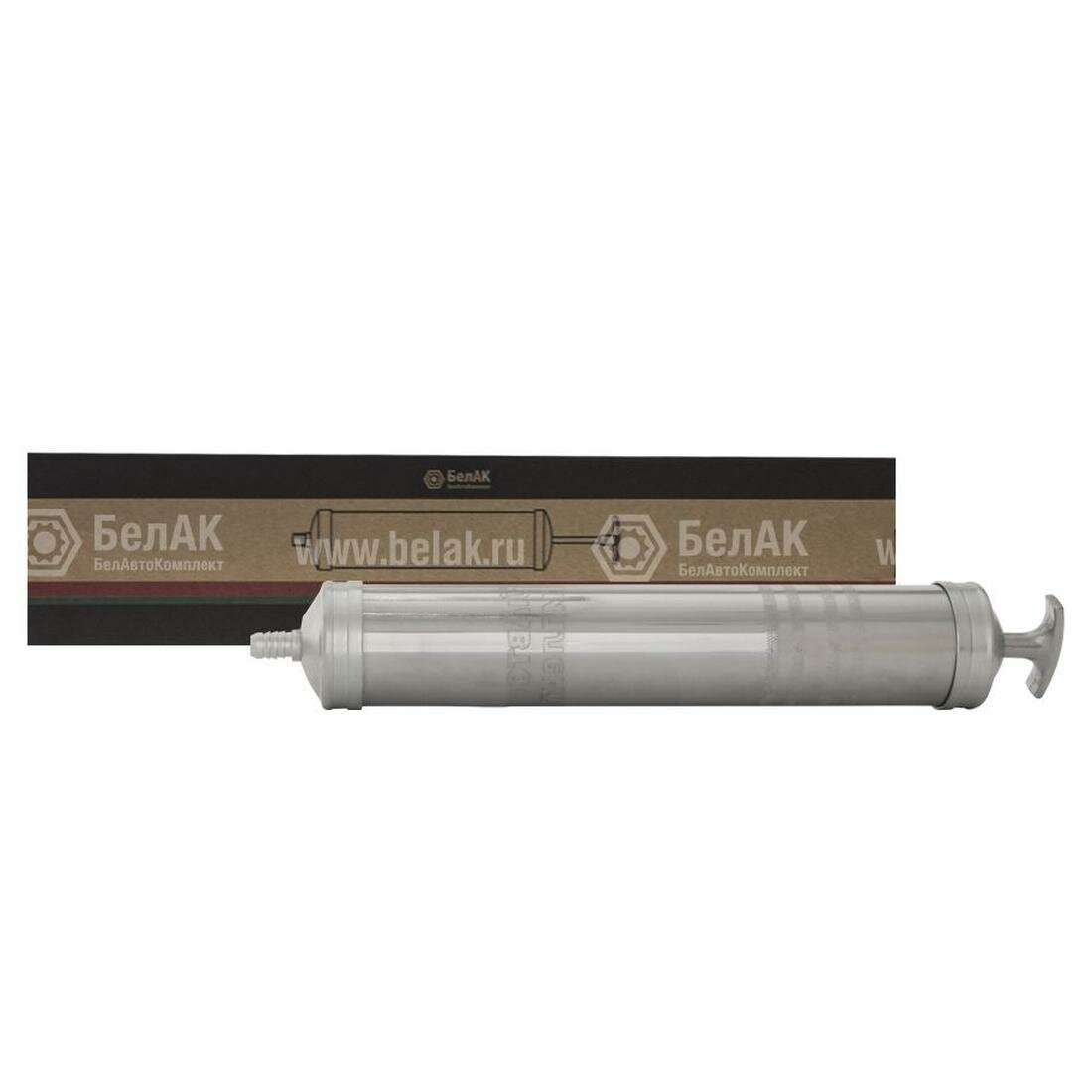 Шприц плунжерный маслозаливной БелАК БАК.00221, сталь, 1000 мл
