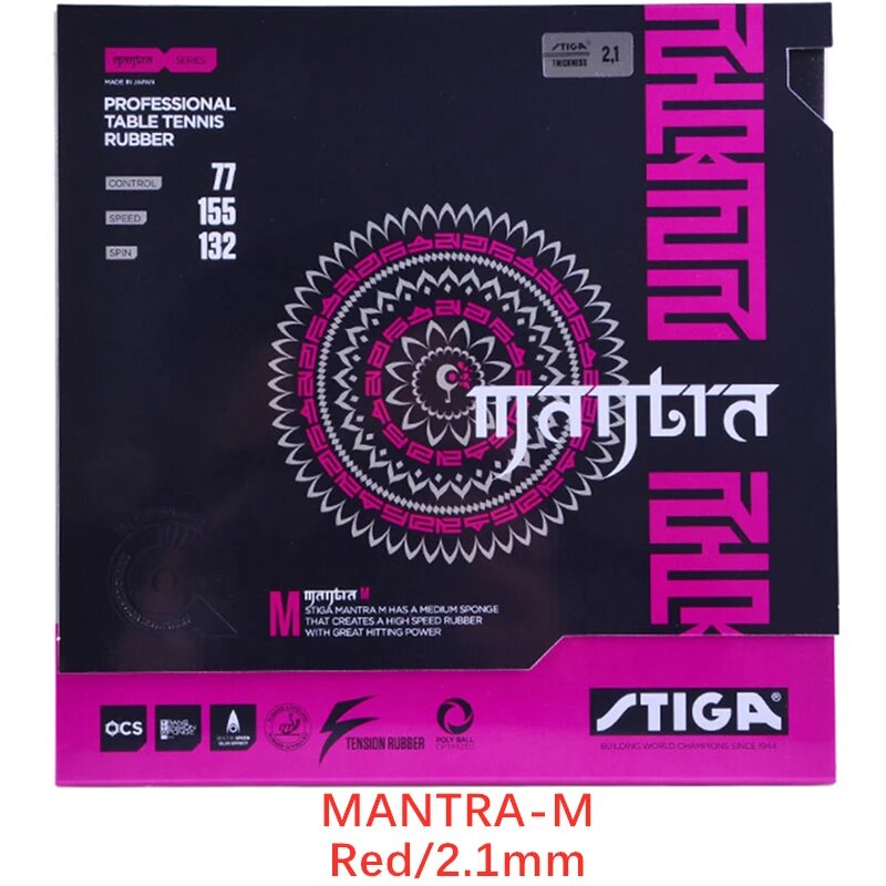 Накладка для настольного тенниса STIGA Mantra-M Red/2.1mm