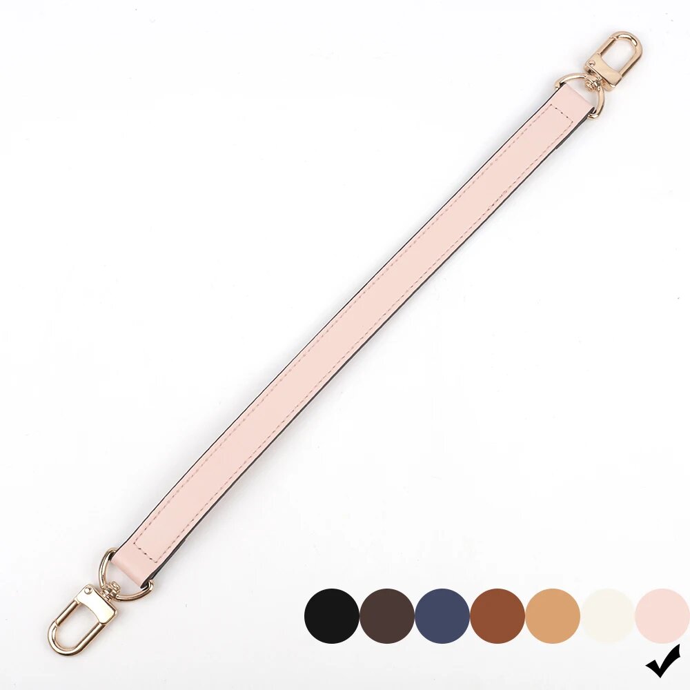 Роскошный короткий ремешок на плечо из натуральной кожи, ручной ремешок, сумка через плечо, Pink