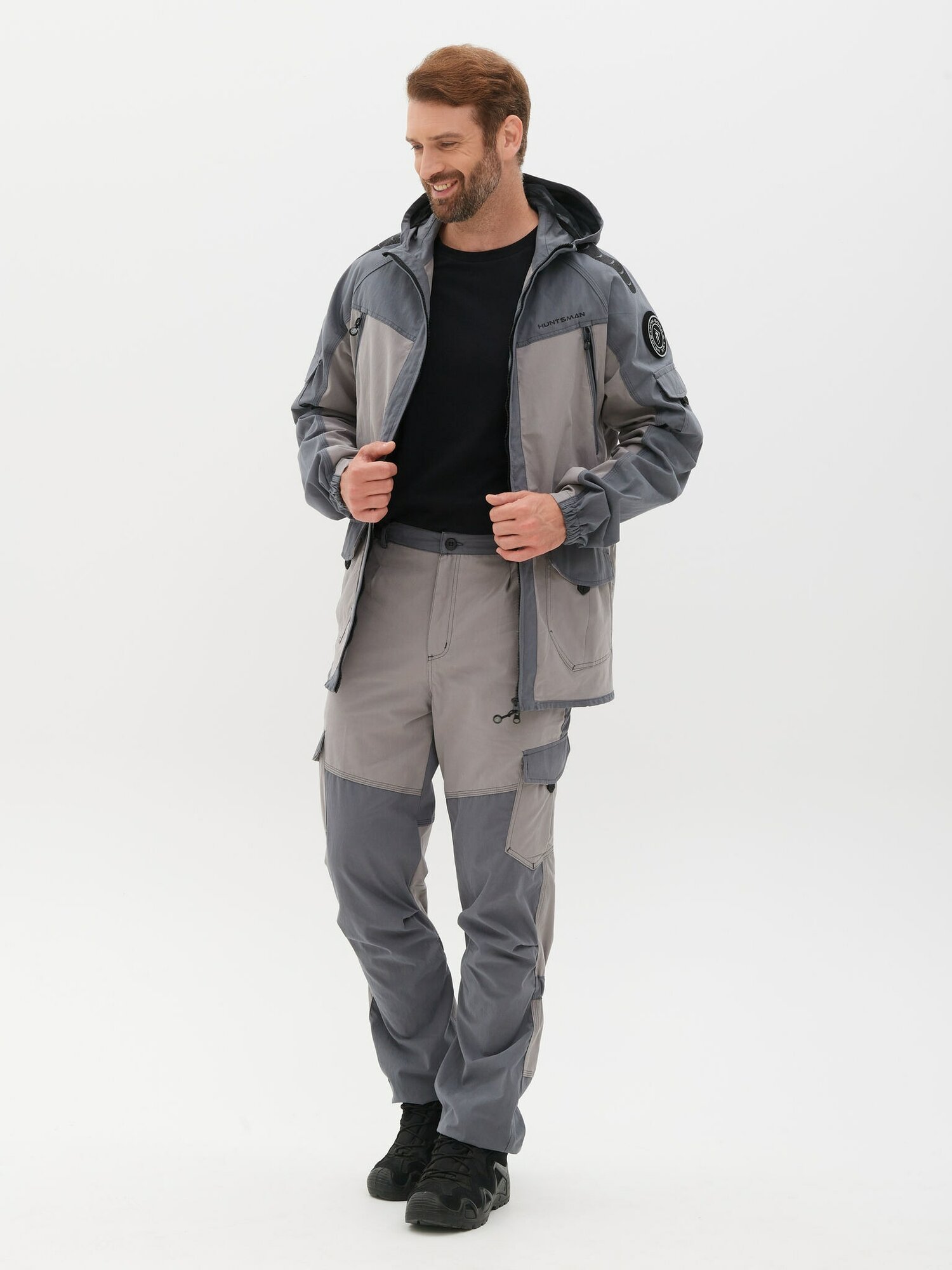 Костюм летний Горка-Люкс ткань Ravena Peach Wash цвет Серый