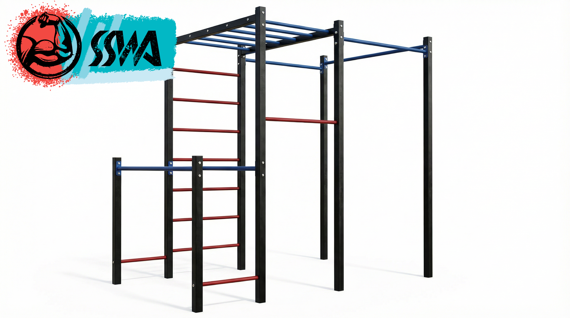 Воркаут площадка SSWA №8 – Универсальный спортивный комплекс для всей семьи 3*1.5 метра от производителя