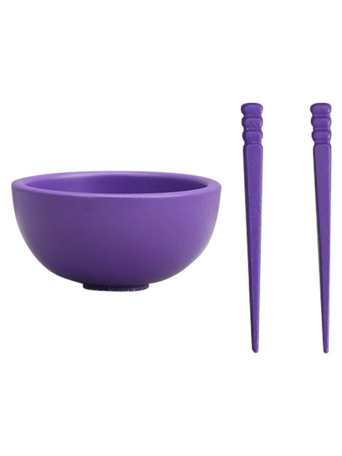 Набор миниатюрной посуды для кукольного домика 1/12 Модель чаши и палочек для еды из сплава