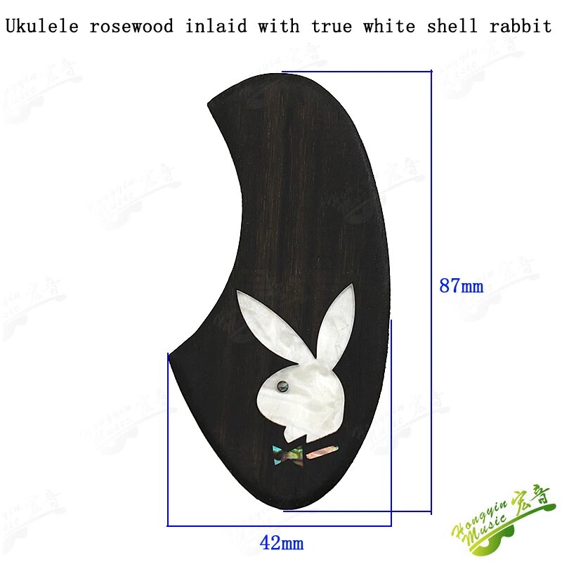 Укулеле 23 дюйма, 26 дюймов, инкрустация из розового дерева, натуральный белый корпус/цветная оболочка, марингард с двусторонним клейким животным цветочным узором Белый, UKSMHB04