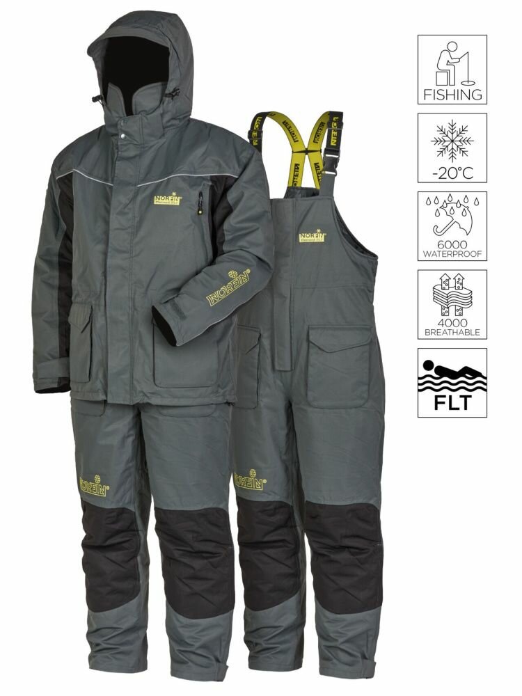 Костюм плавающий зимний NORFIN ELEMENT FLT (XL / Серый)