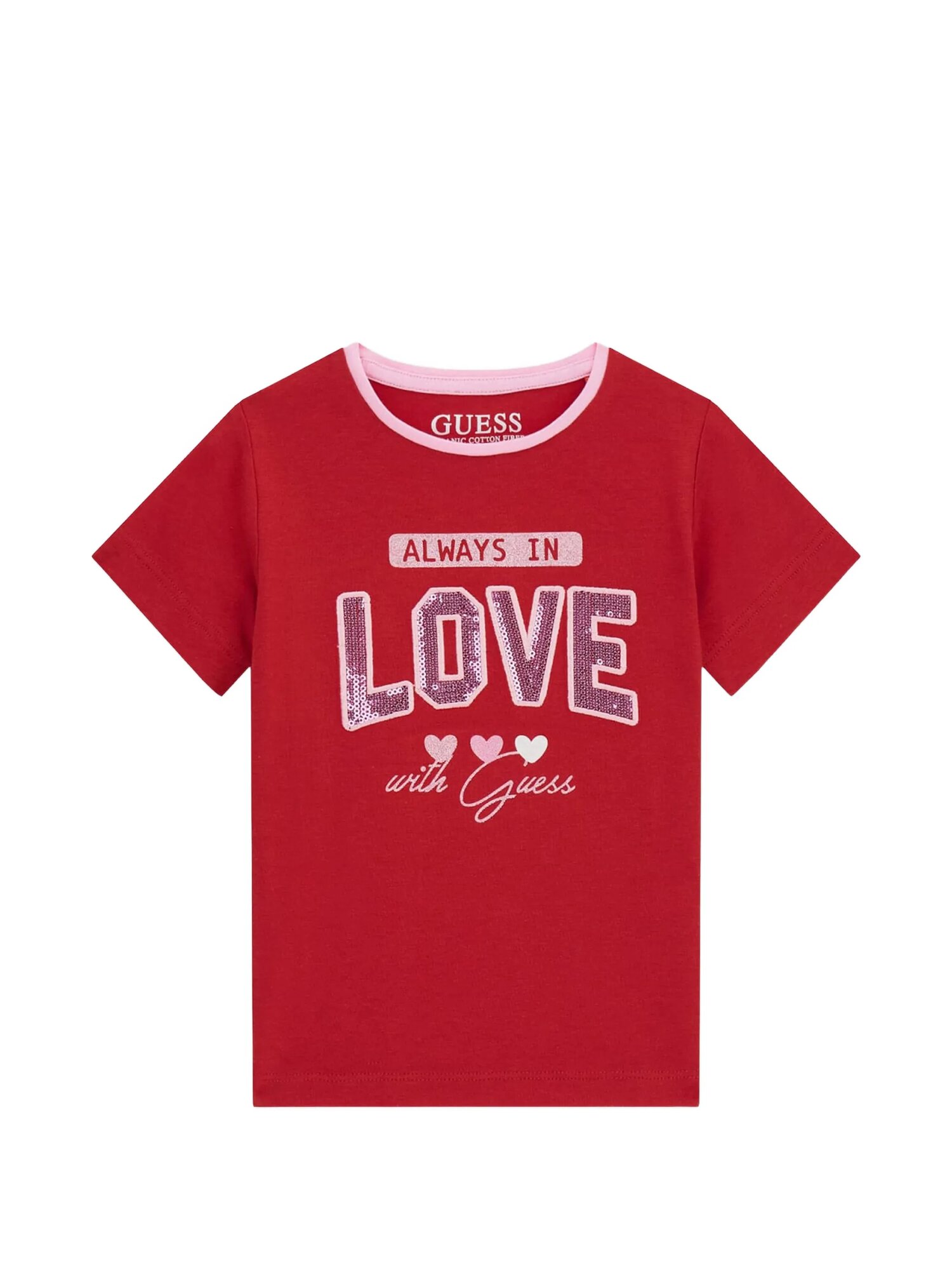Футболка Sequin-embellished logo T-shirt