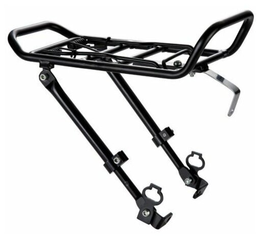 Багажник велосипедный передний CD-240 OSTAND 24-28", трубки алюминий, 13x24см черный