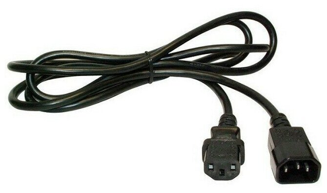 Кабель питания C13 - C14, 5м, Lanmaster (LAN-PP13/14-5.0-BK)