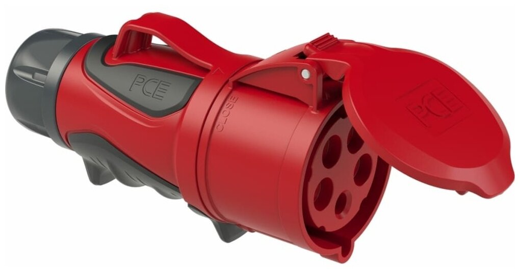 Кабельная розетка PCE 32А 400V 3P+N+E IP44 GRIP 2253-6