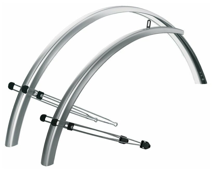 Крылья велосипедные SKS Coммuter ATB, 60 мм, 26", серебристый, 0-10958