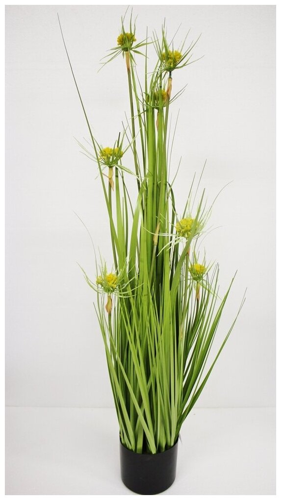 Трава искусственная в кашпо, бренд CONEKO - декор для дома и офиса