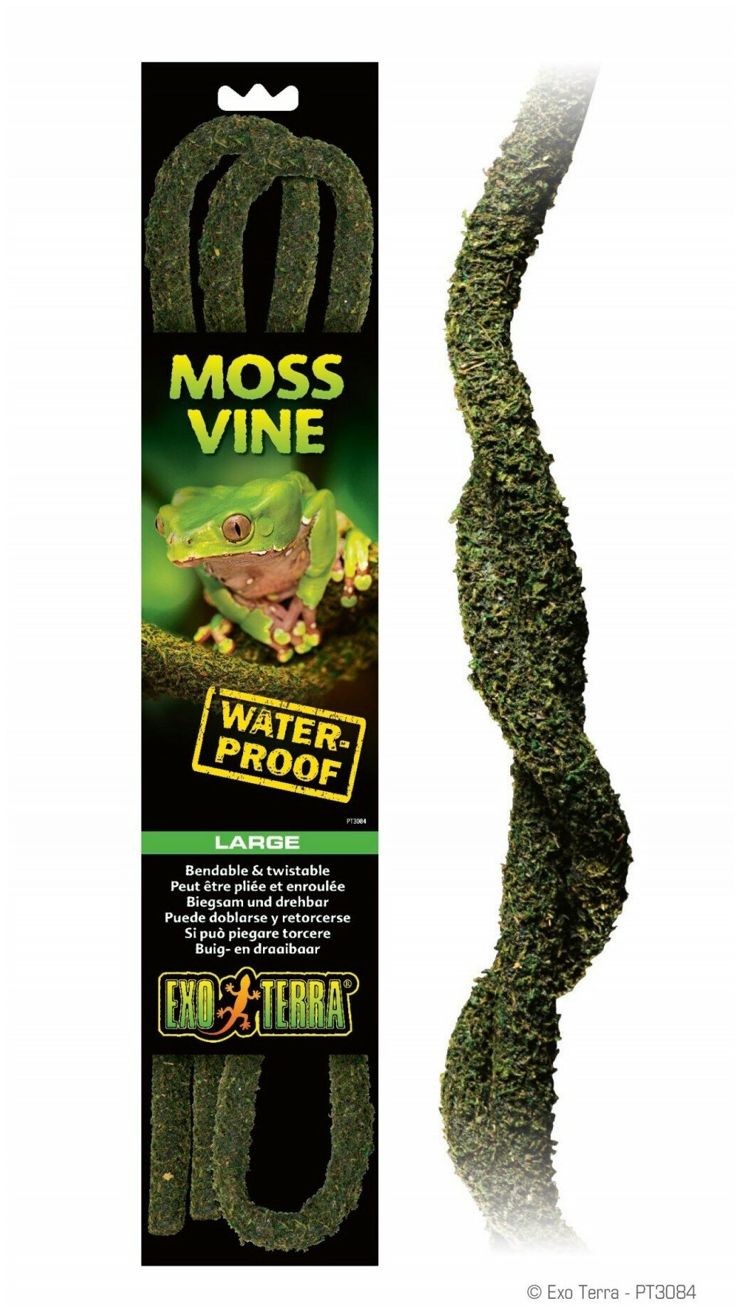 Лиана зеленая гибкая Exo Terra "Moss Vine Large" 1,5x1,5x182 см, для террариумов