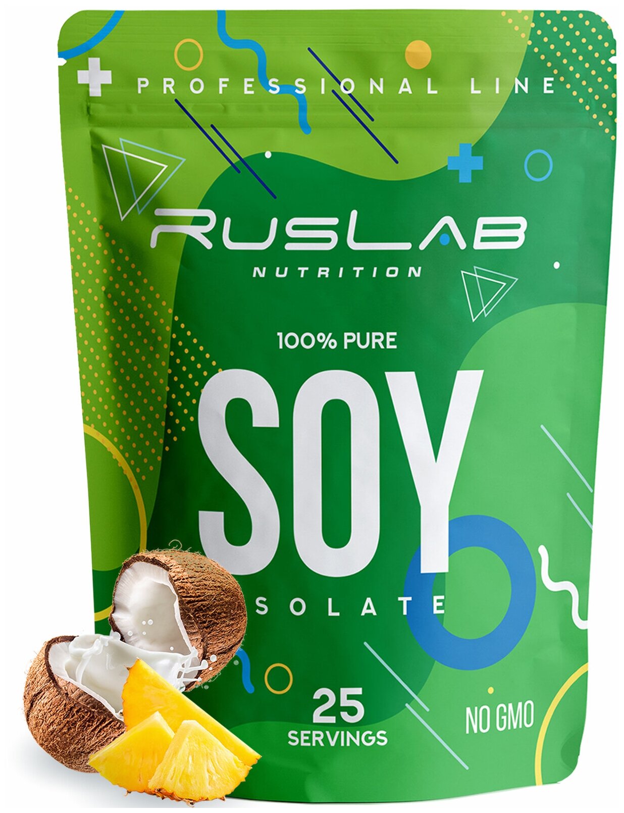 Соевый изолят SOY ISOLATE, протеин для вегетарианцев и веганов (800 гр), вкус пина колада