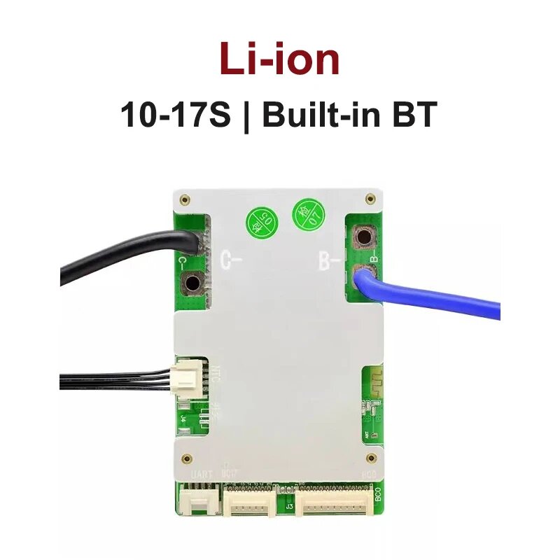 JBD Smart BMS для литиевых аккумуляторов 10-17S 20A-120A 60A Uart BT, 10-17S Li-ion