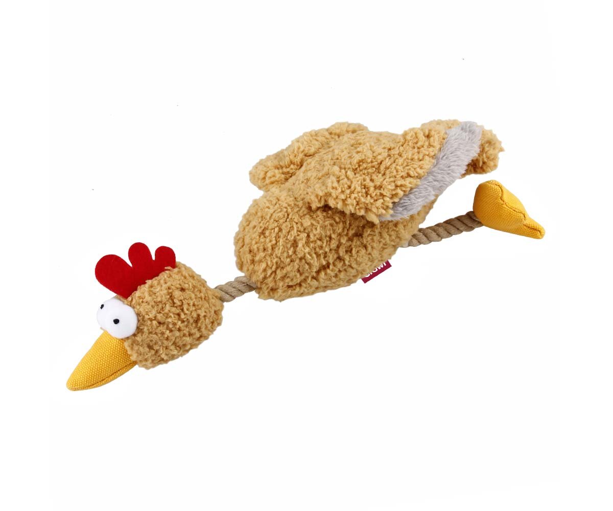 Игрушка для собак Gigwi курица с пищалкой 75537