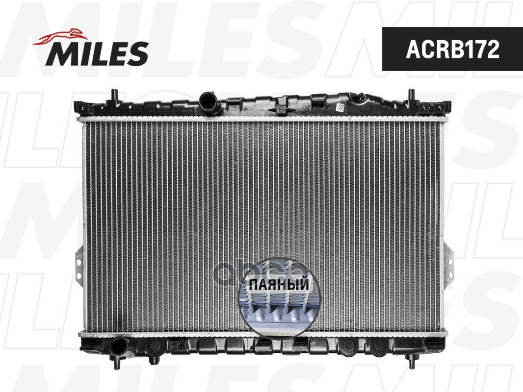 Радиатор Hyundai Trajet 99- 2.0/2.4/2.7 Mt Паяный Miles арт. acrb172