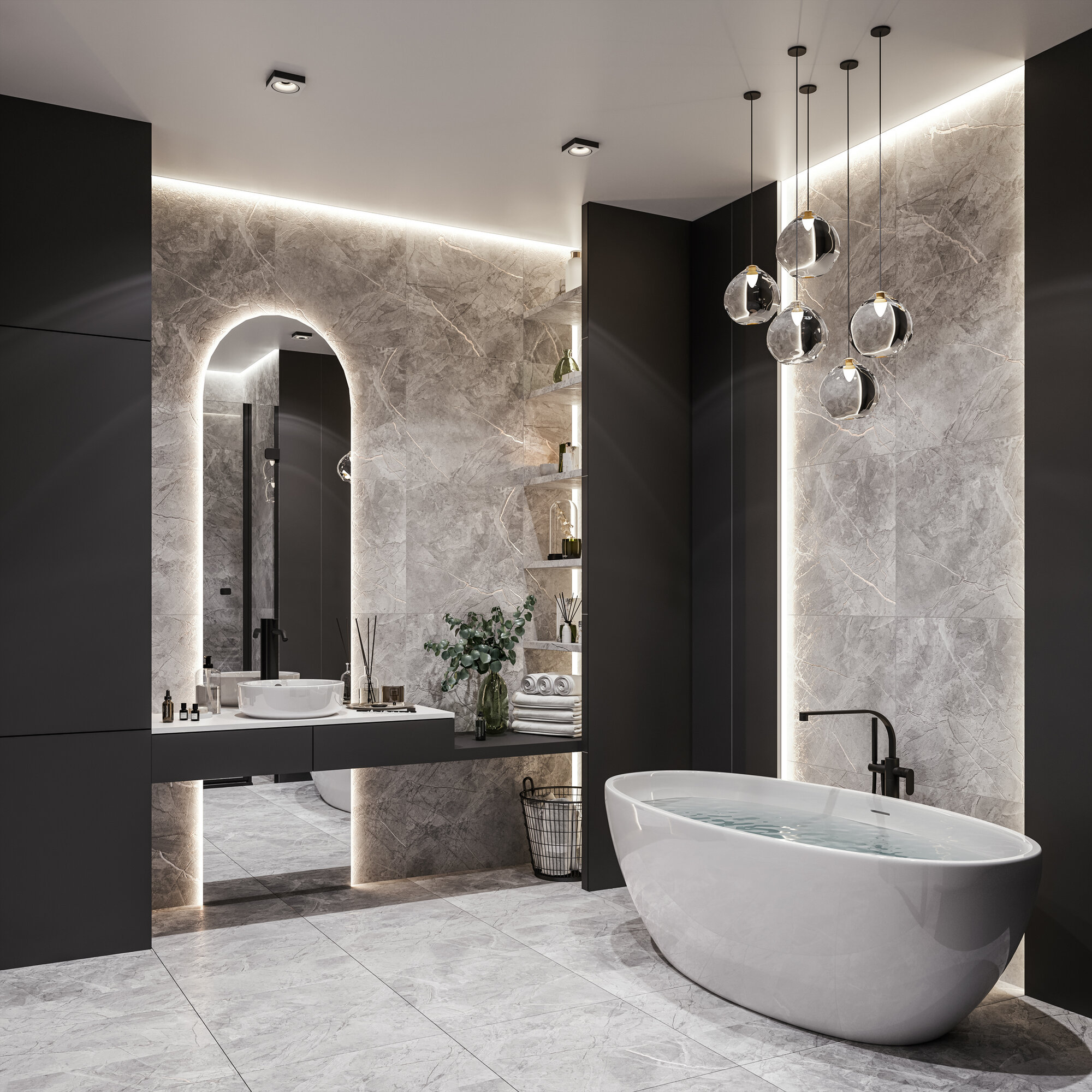 Керамогранит CULTO ARMANI GREY 60*60 матовый, упаковка 1,44м2