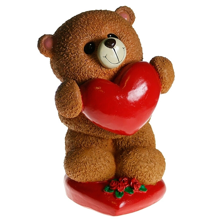 Копилка Мишка с сердечком 15*15*23 см KSMR-626378/SK022