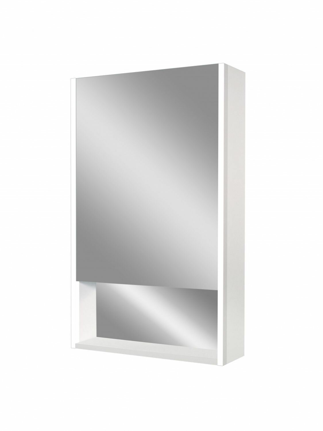 Зеркало шкаф с подсветкой Art&Max Foggia AM-Fog-500-800-1D-R-DS-F-White