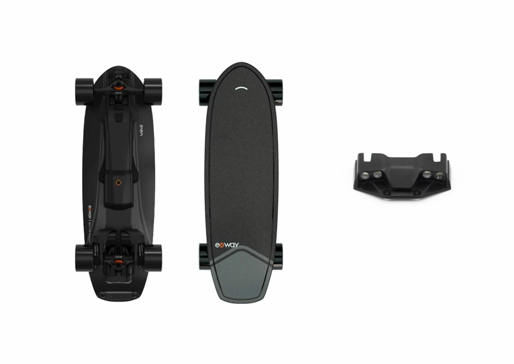 Электроскейтборд Exway Wave Riot + передняя фара