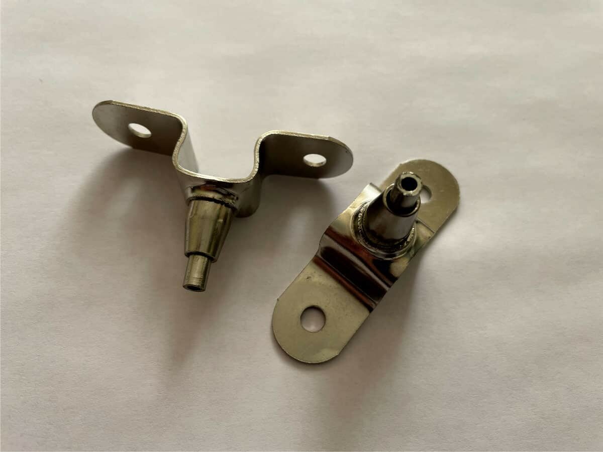 Прямой крепеж A18 для троса с цангой и натяжителем, 80х34 мм (набор 10 шт)