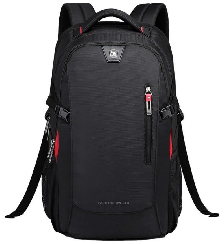 OIWAS нейлоновый водоотталкивающий рюкзак, черный