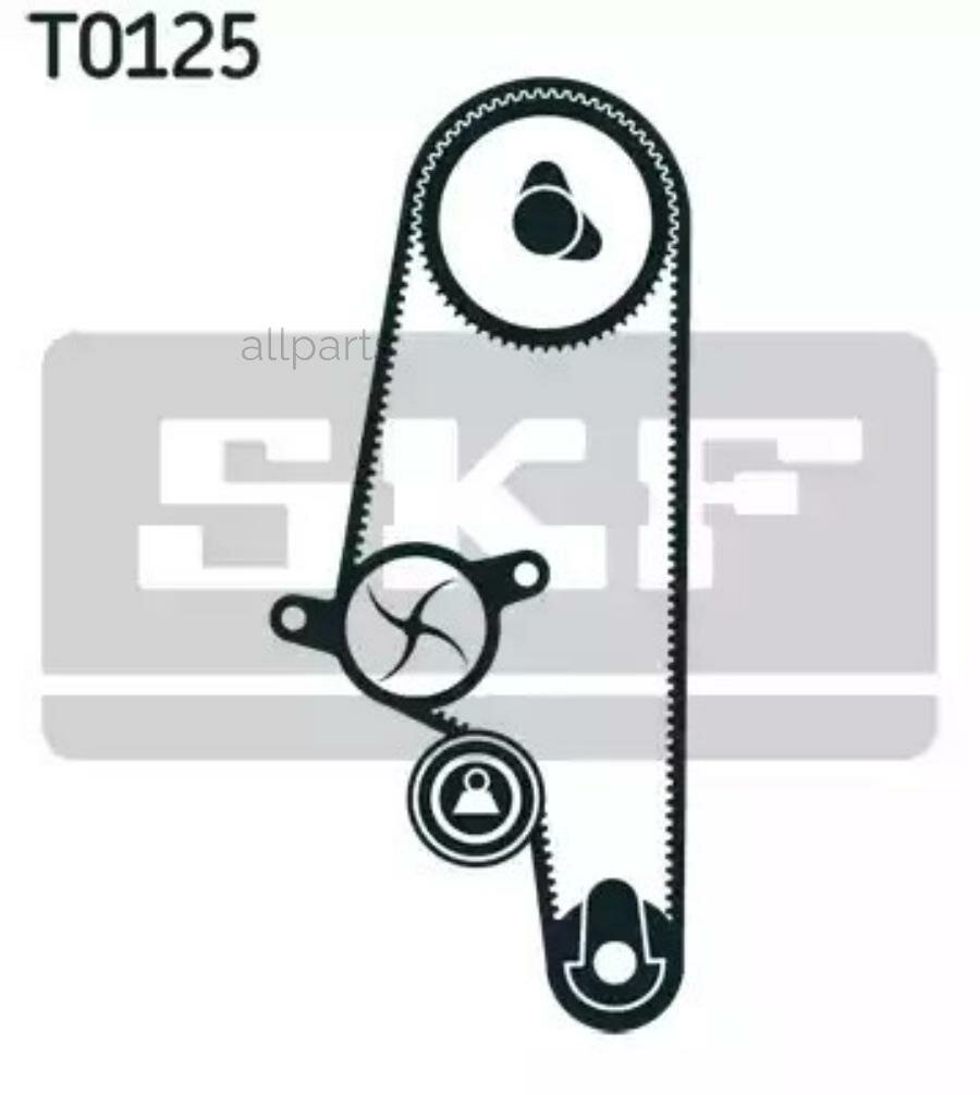 SKF VKMC01110 Комплект ремня ГРМ с вод. насосом (ремень 137 зуб. помпа ролик-натяжитель)
