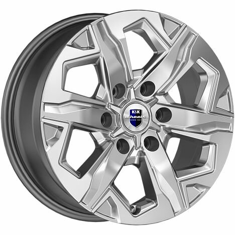 Диск КиК Тейт (КС1050) 7.5*17 6*139.7 ET36 D100.1 дарк платинум
