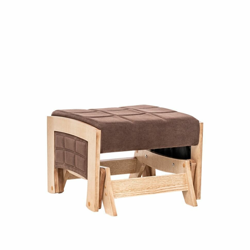 Пуф-маятник Нордик Дуб шампань, ткань Verona Brown