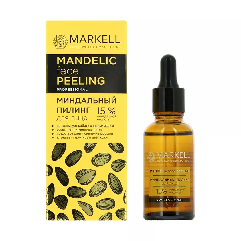 Пилинг для лица MARKELL миндальный 15% 30 мл