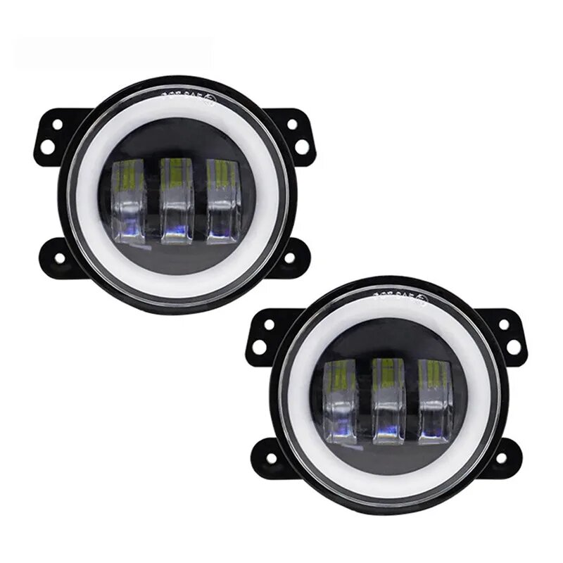 4-дюймовая автомобильная лампа дневного света, 30 Вт, дневной свет, дневные ходовые огни, для внедорожника Jeep Wrangler JK Dodge 2 Pcs