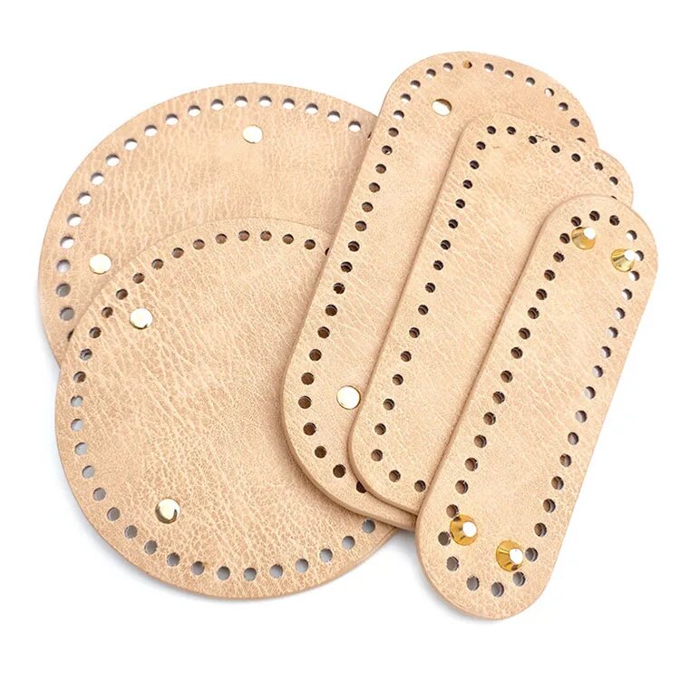 Высокое качество овальное с круглым дном для вязаной сумки из искусственной кожи, формирователь основы, женские сумки, аксессуары для сумок ручной работы «сделай сам» Бежевый, 5x18cm-1pc, Khaki